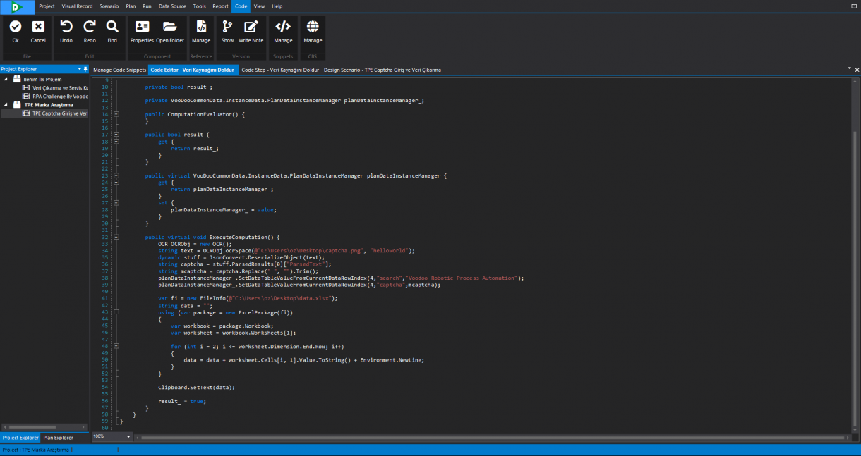 EDE’ye Genel Bakış - Voodoo RPA